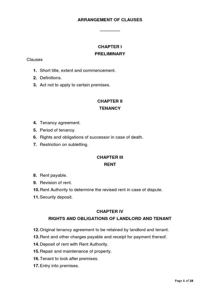 Model Tenancy Act 2021 Overview | PDF | Leasehold Estate | Landlord
