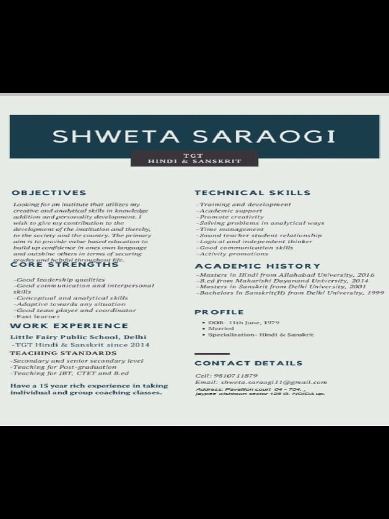 Shweta Resume | PDF