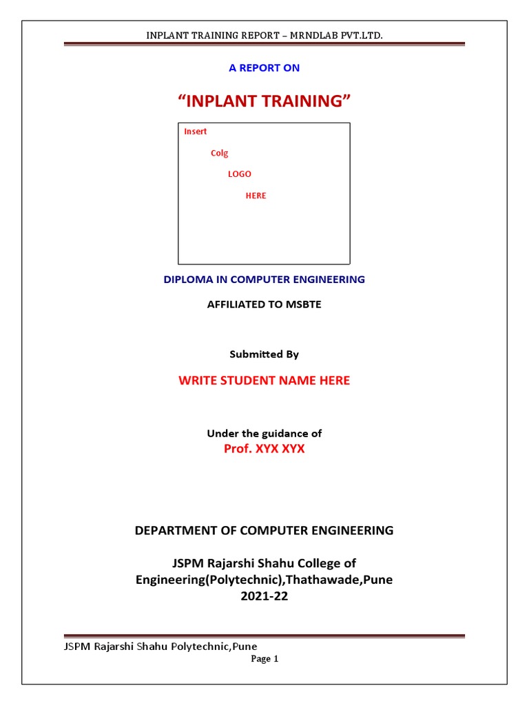 "Inplant Training": A Report On | PDF | Network Switch | Power Supply