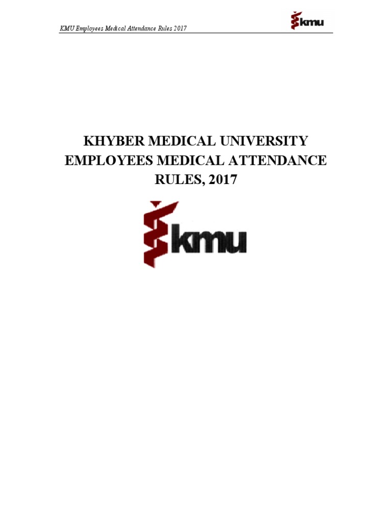 KMU Employees Medical Attendance Rules | PDF | Hospital | Medicine