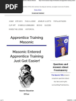 Entered Apprentice Study Guide | PDF | Freemasonry | Masonic Lodge