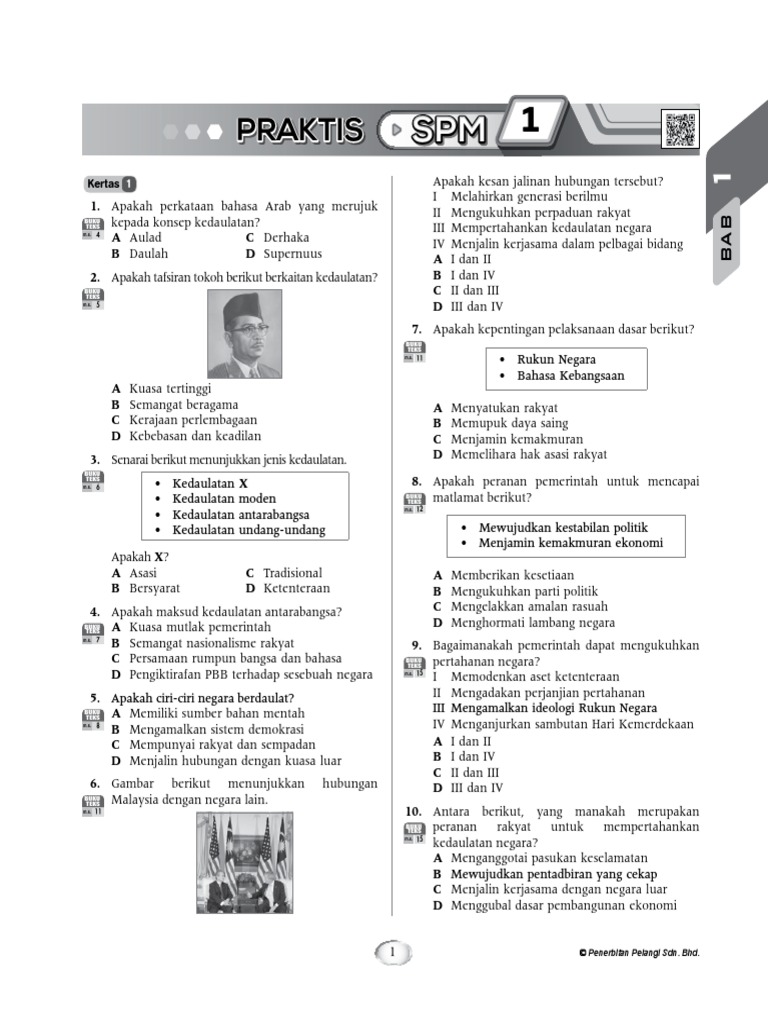 Praktis Sejarah Bab 1 T5? | PDF