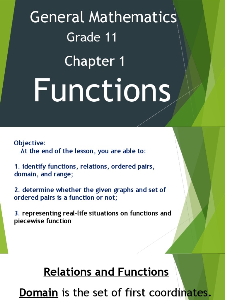 Understanding Functions And Relations Through Graphs Tables And Examples Pdf Function