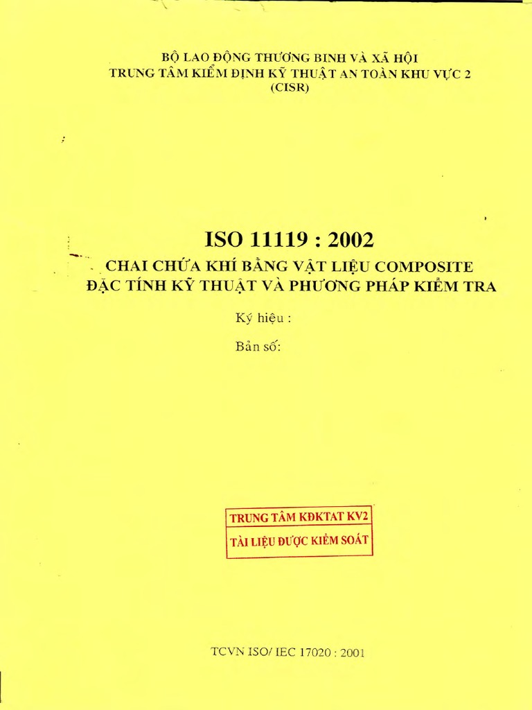 ISO 11119-2002 Gas Cylinders of Composite Constuction - Specification ...