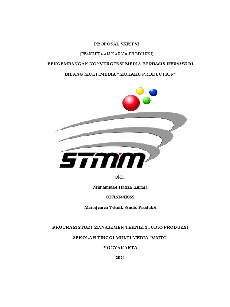Muhammad Hafizh Kurnia - 017161441065 - Proposal Skripsi | PDF