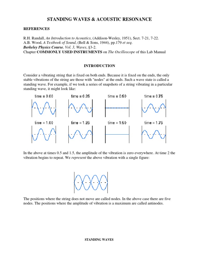 Stationary Waves | PDF | Waves | Frequency