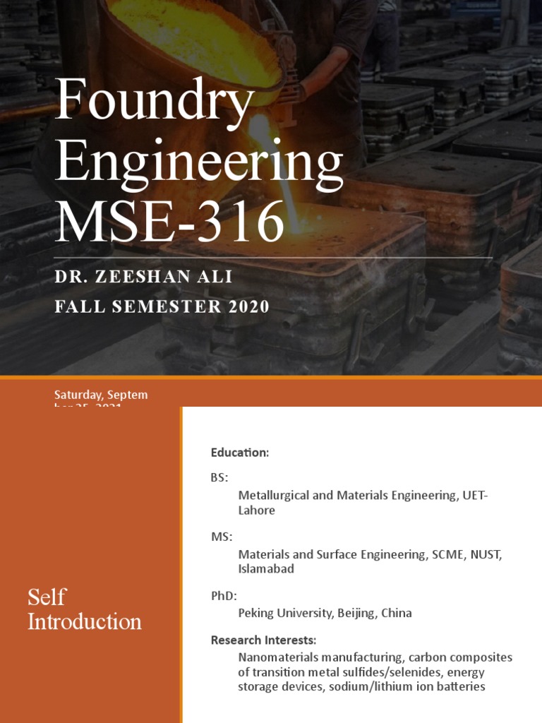 Foundry Engineering-Week 2 | PDF | Foundry | Casting (Metalworking)