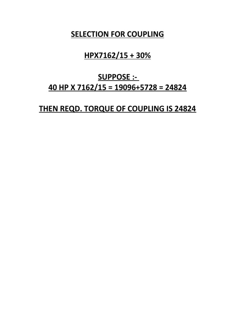 Coupling Selection Formula | PDF