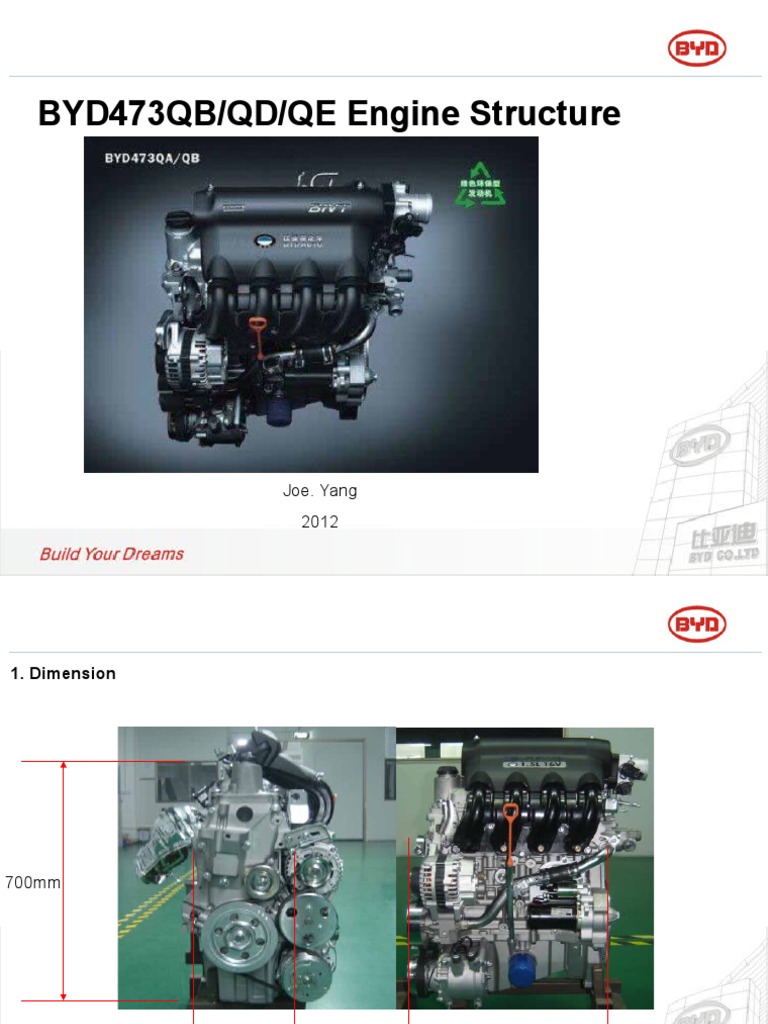 473Q Engine Structure-Second Version | PDF | Manufactured Goods | Engines