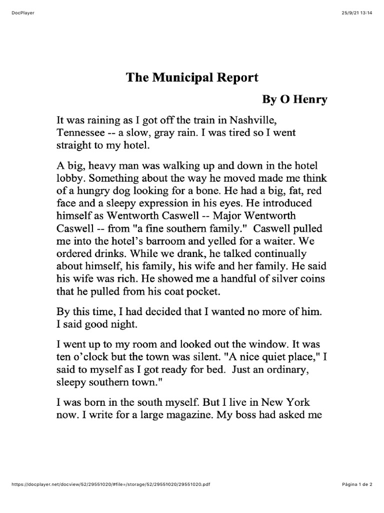 A Municipal Report | PDF