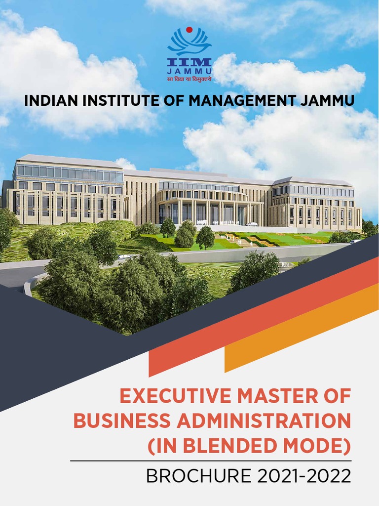 E MBA Brochure | PDF | Master Of Business Administration | Economics