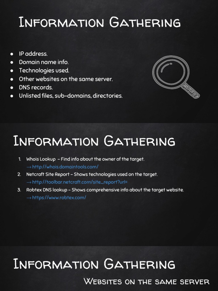 Information Gathering | PDF