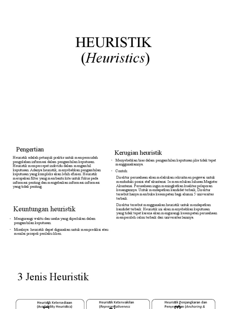 HEURISTIK | PDF