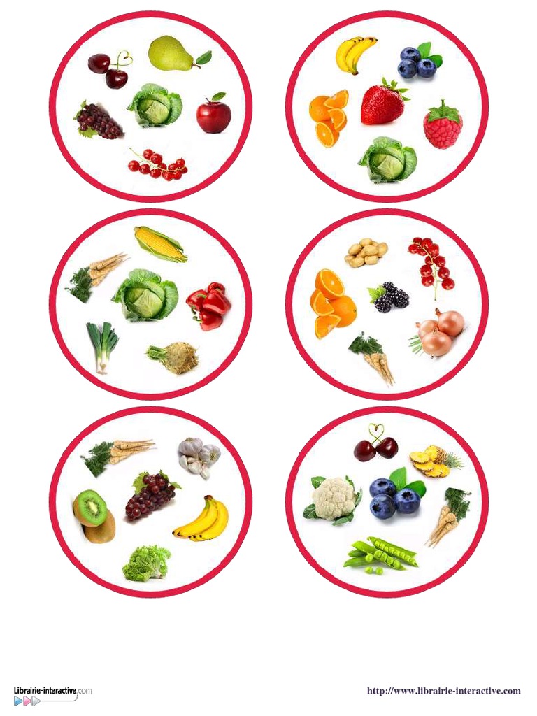 Dobble Fruits Legumes | PDF