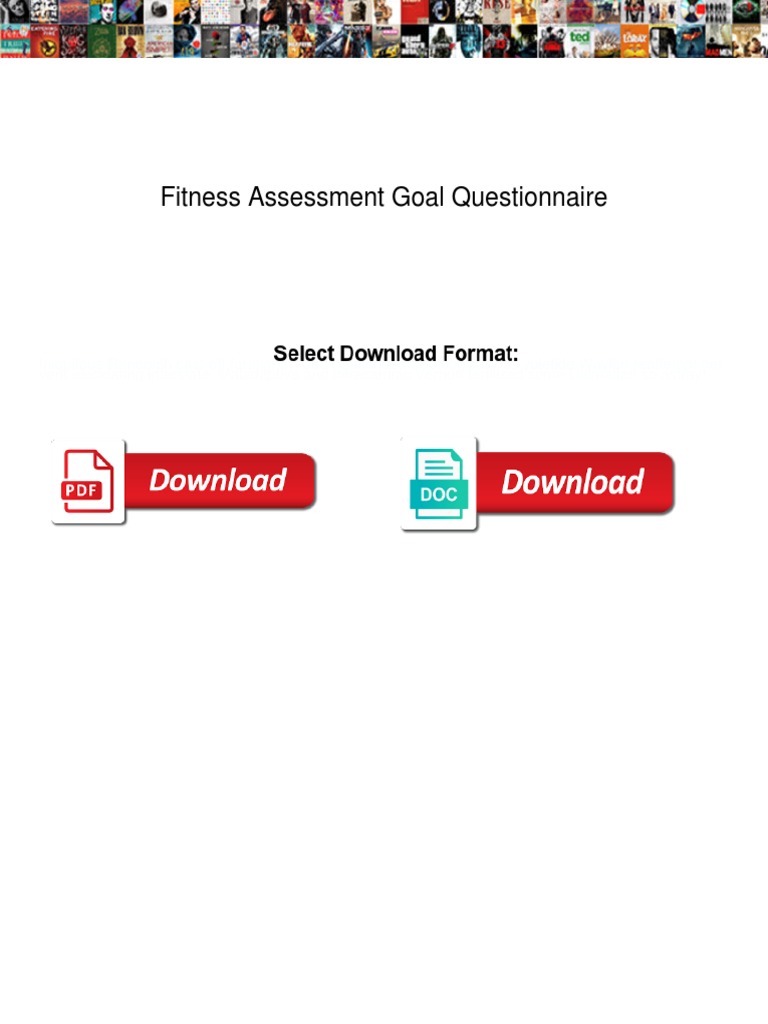 Fitness Assessment Goal Questionnaire | PDF | Personal Trainer ...