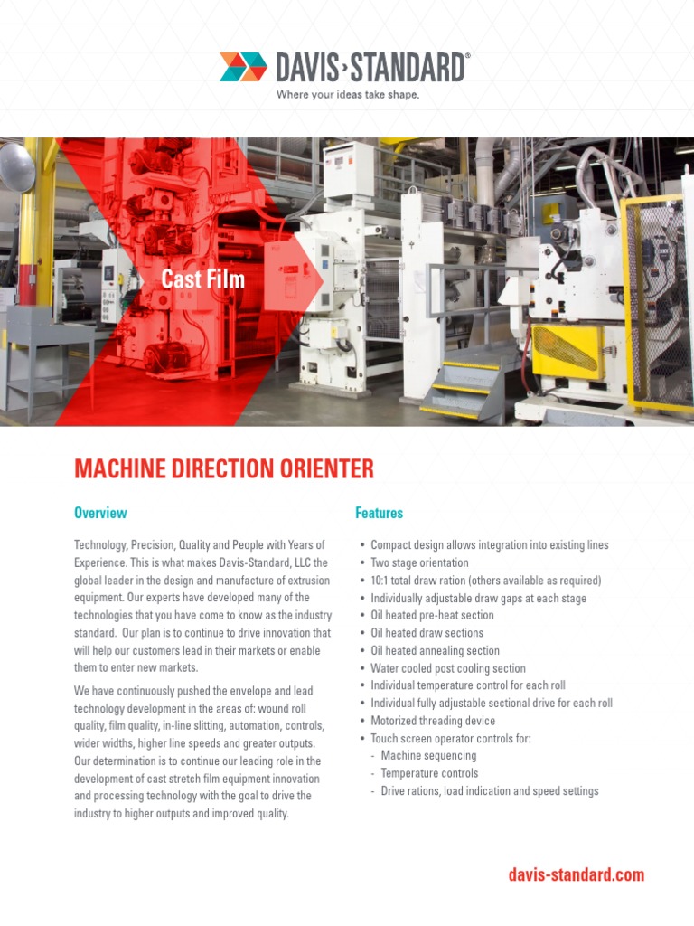 High-Quality Cast Film Production: An Overview of Davis-Standard's ...