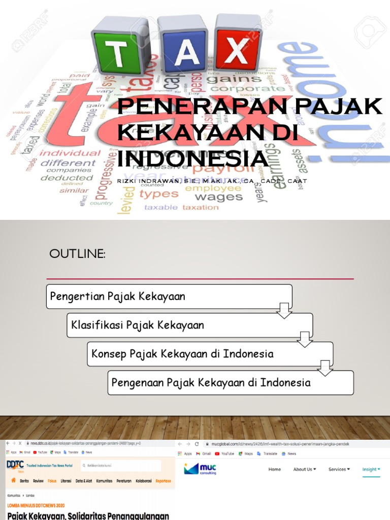 Pajak Kekayaan: Konsep dan Penerapan di Indonesia | PDF