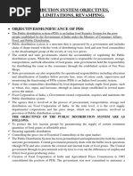 On Public Distribution System of India | PDF | Economies | Business