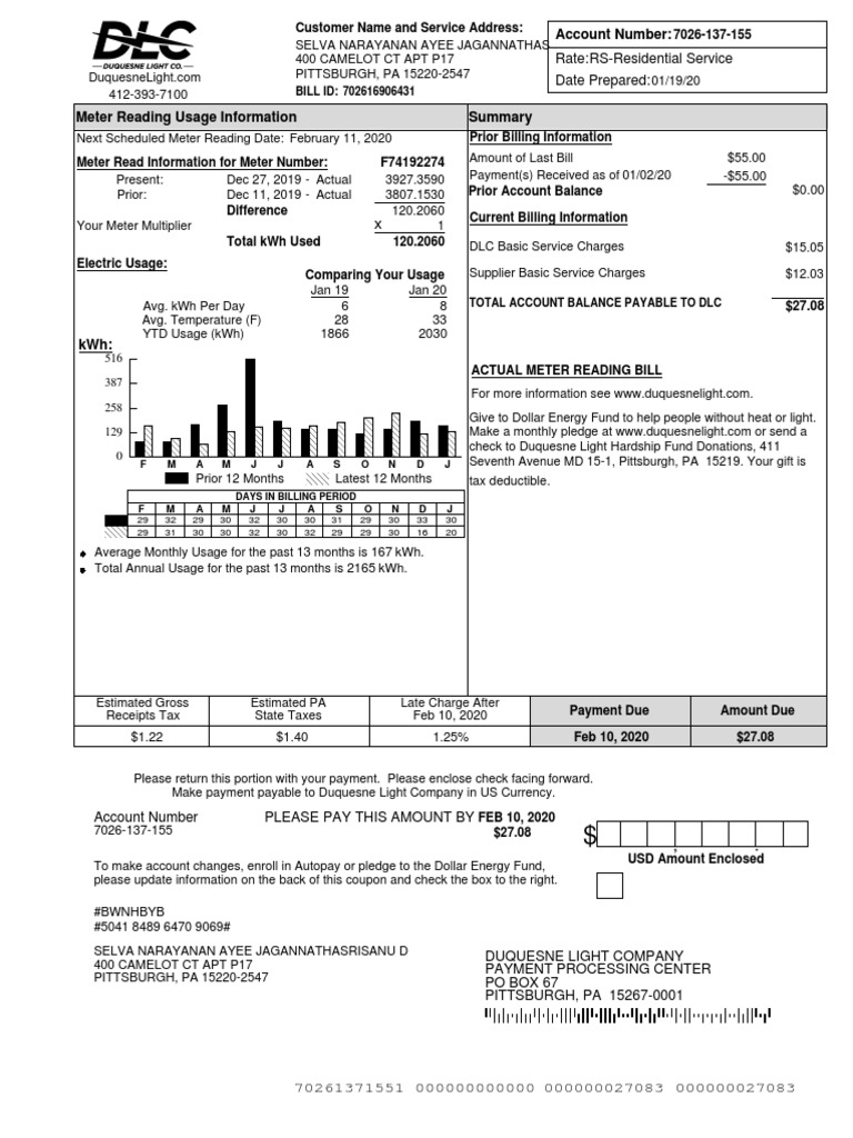 EB Bill | PDF | Fee | Electric Power Transmission