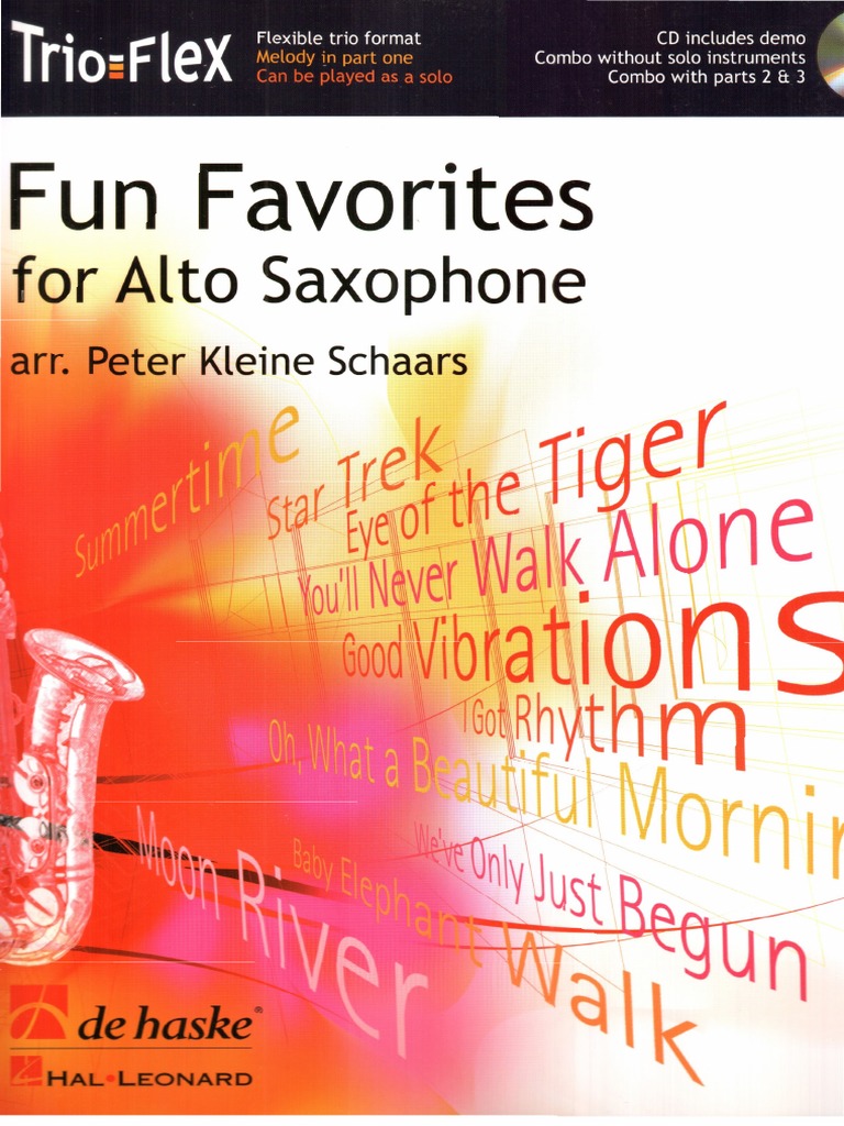 Fun Favourites For Alto Saxophone (Trios) | PDF