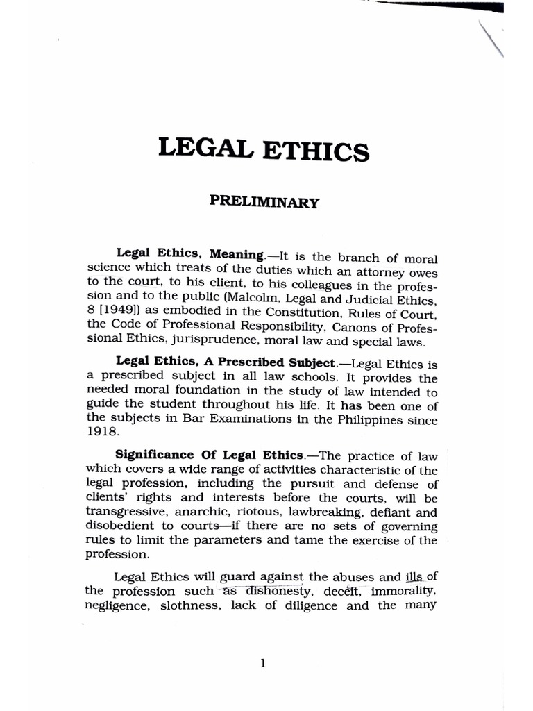 Legal Ethics - Pineda | PDF