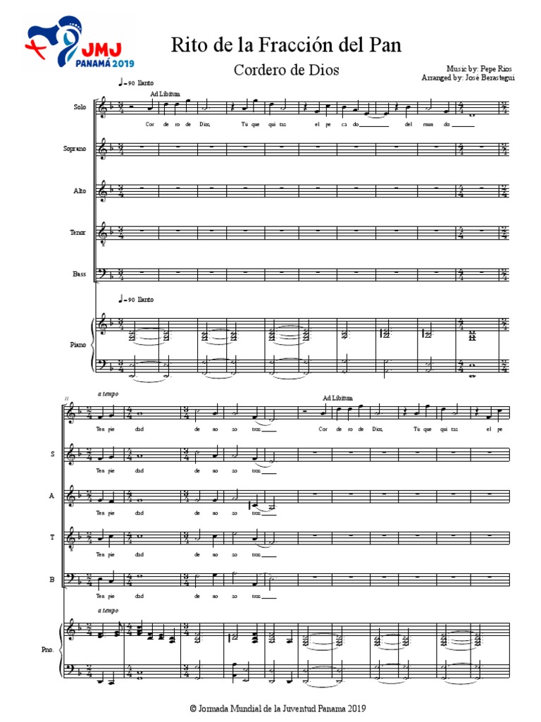 014 Rito de La Fracción Del Pan - Cordero - Pepe Rios JB | PDF