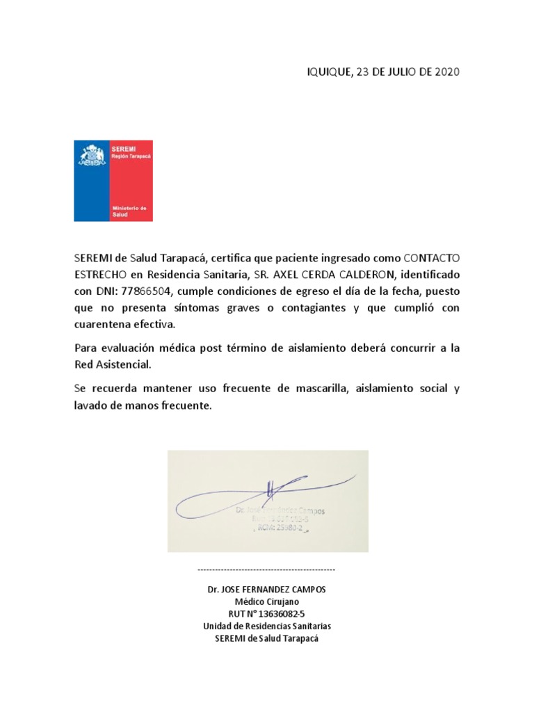 Certificado Egreso Axel Cerda | PDF | Ciencia y matemáticas