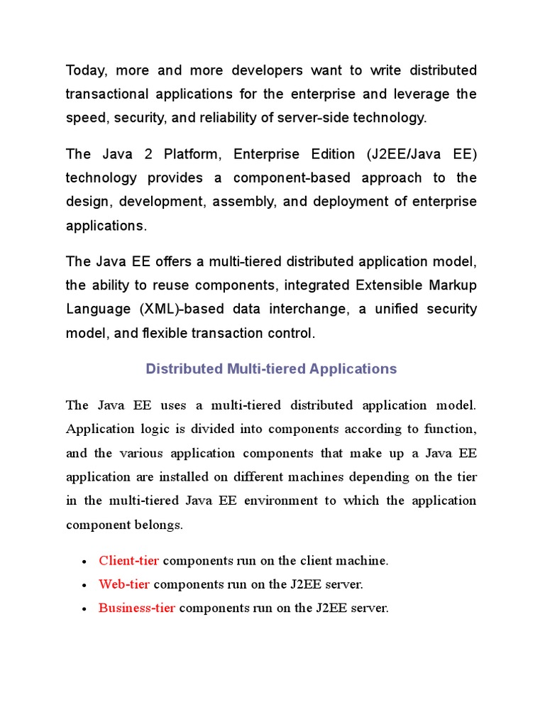 Distributed Multi-Tiered Applications: Client-Tier Web-Tier Business-Tier | Download Free PDF ...