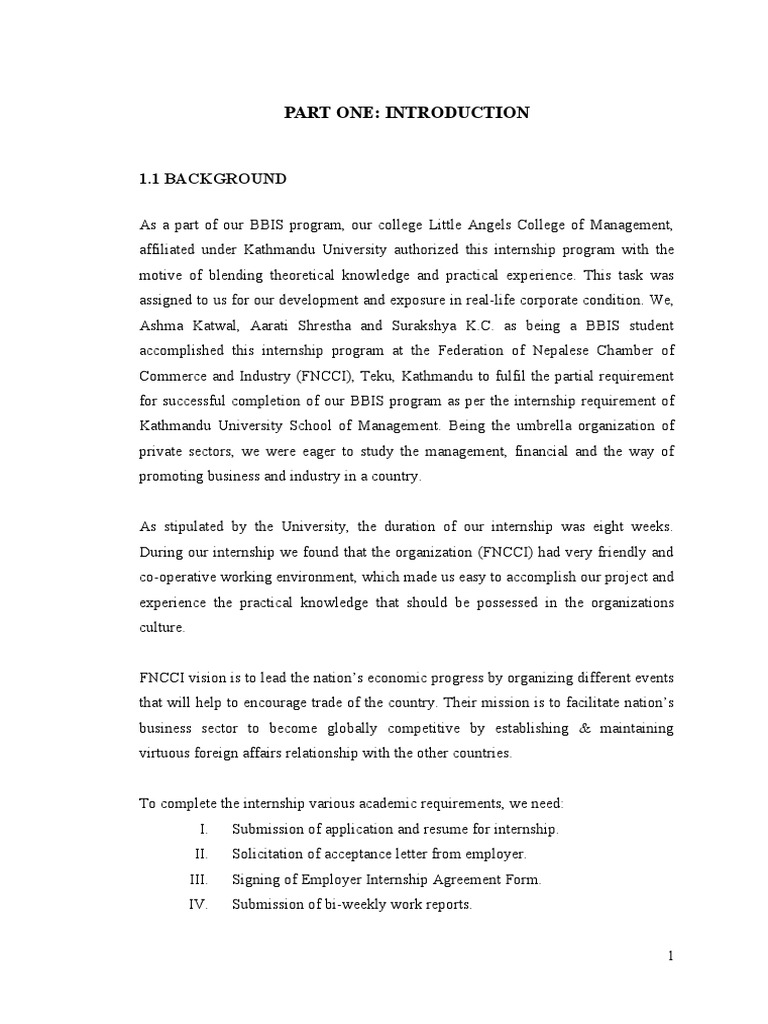 Internship Report | PDF | Entrepreneurship | Internship