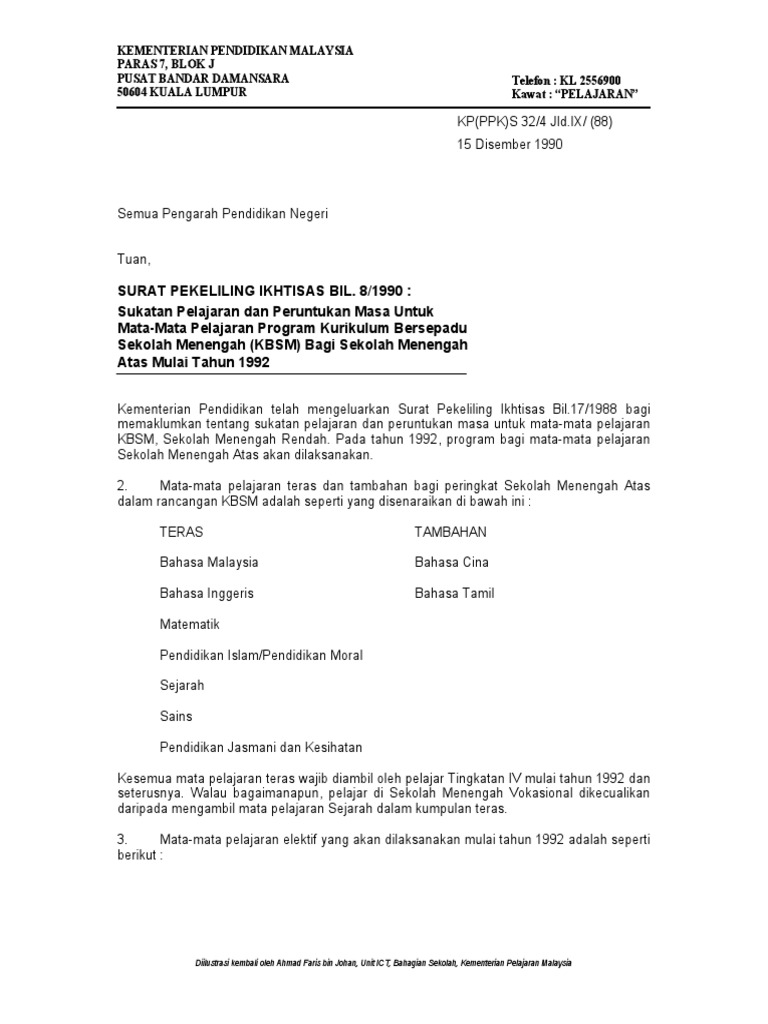 Spi Bil 8 1990 Jumlah Masa Subjek Pdf