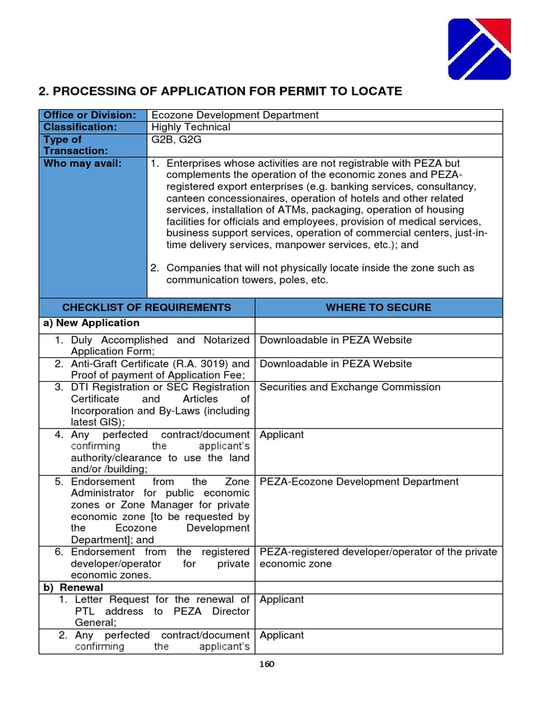 Processing of Application For Permit To Locate | PDF | Government