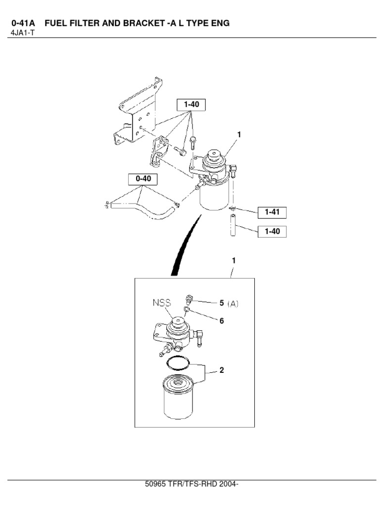0 41a Fuel Filter and Bracke | PDF | Mechanical Engineering | Gas ...