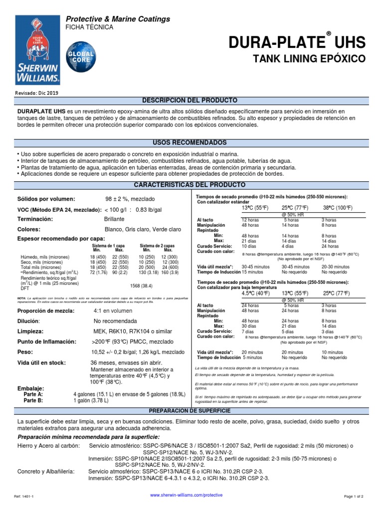 Duraplate UHS - Global | PDF | Agua | Acero