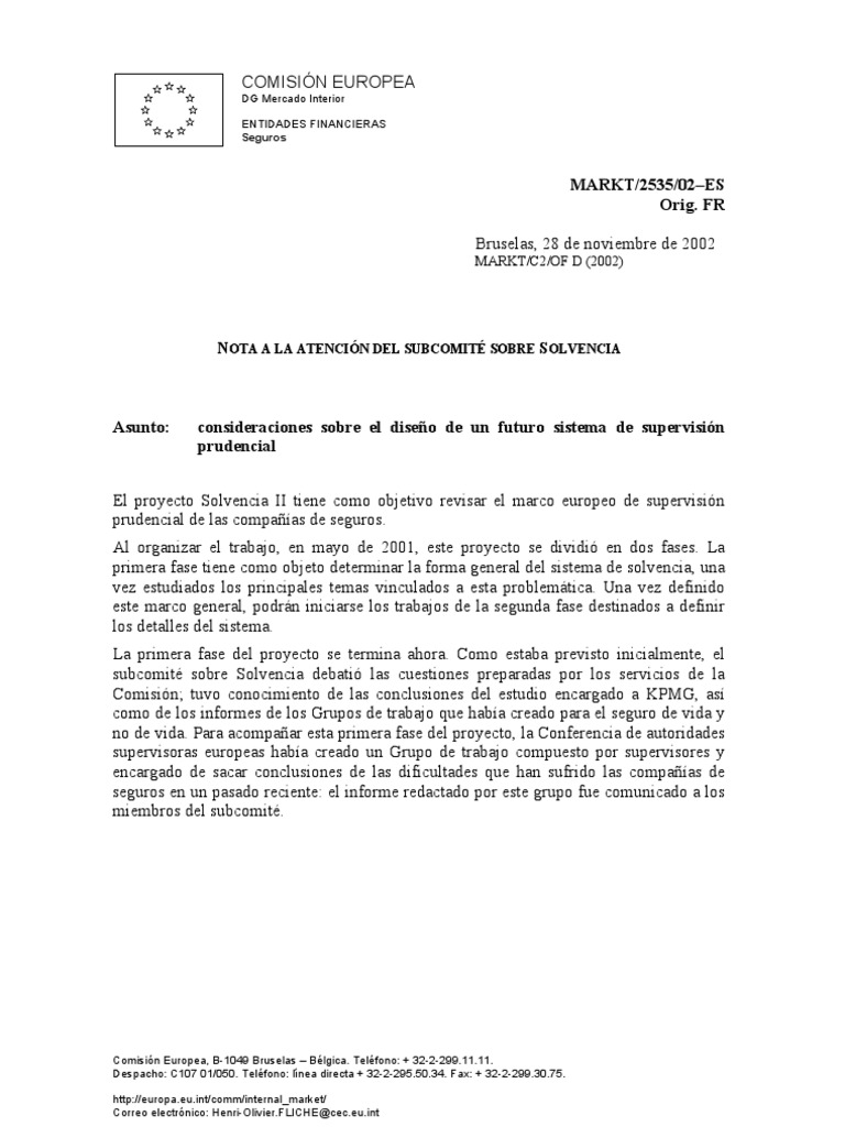 Solvencia Ii | PDF