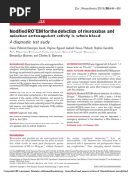 ROTEM Interpretation Guidelines | PDF | Coagulation | Blood