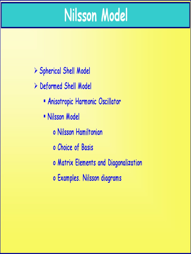 Nilsson Doct | PDF | Physics | Theoretical Physics