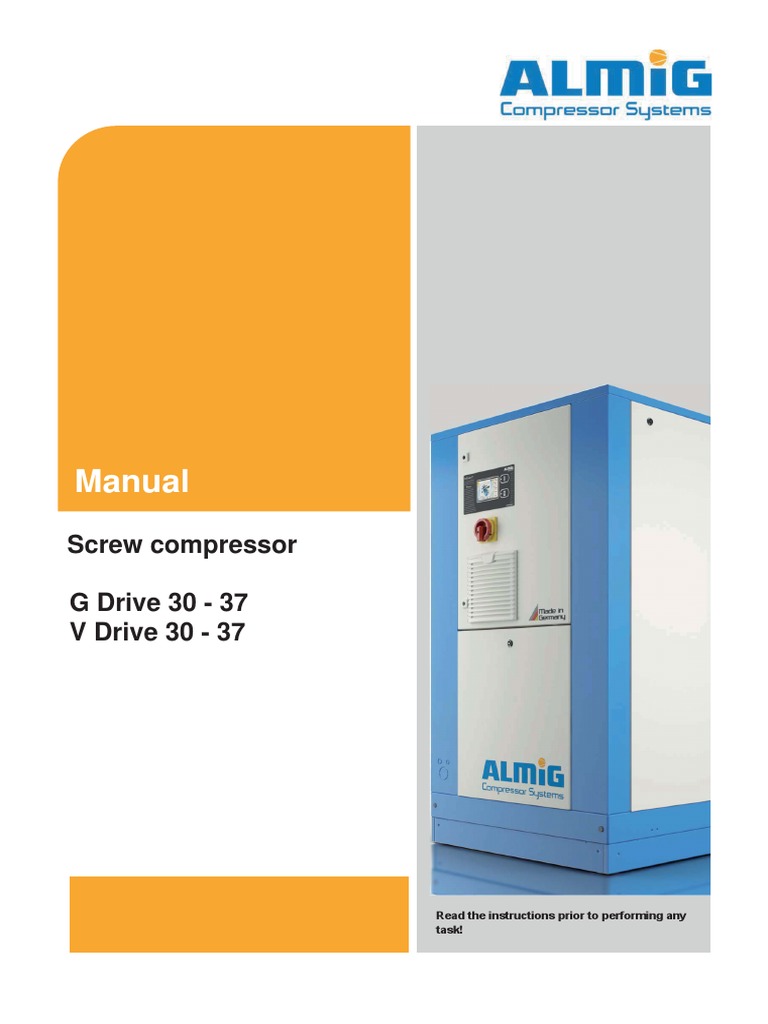 ALMiG G V DRIVE 30 37 Instruction Manual 195.04032REV04 - GB | PDF ...