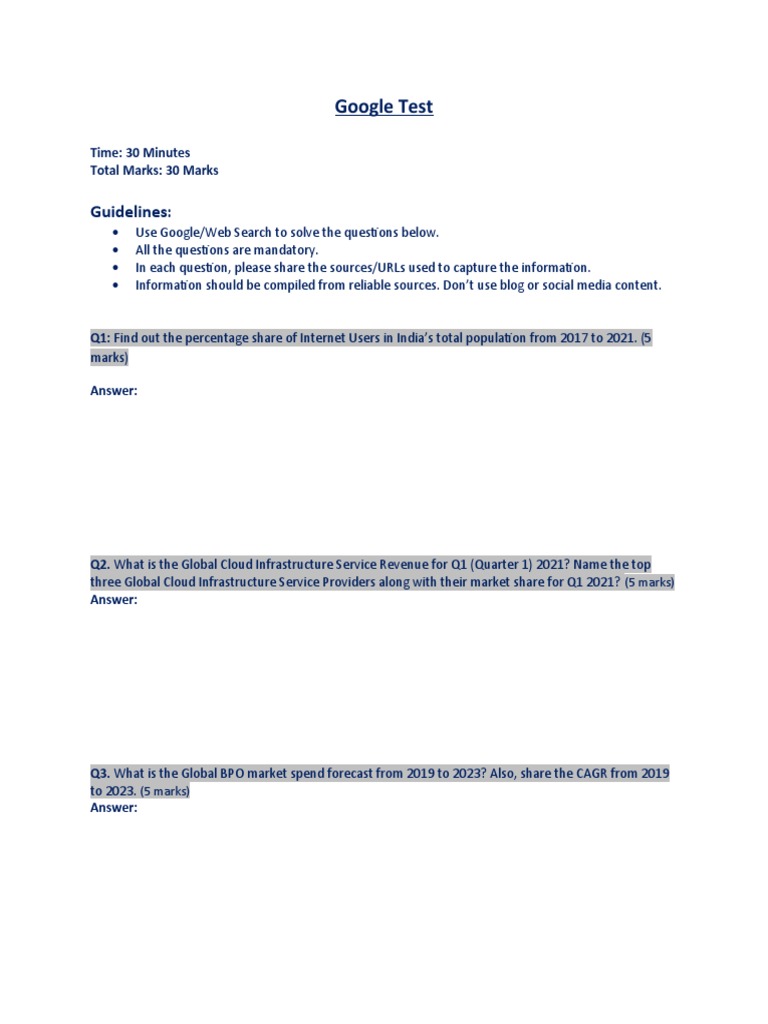 Gartner Google Test - Sep 2021 | PDF