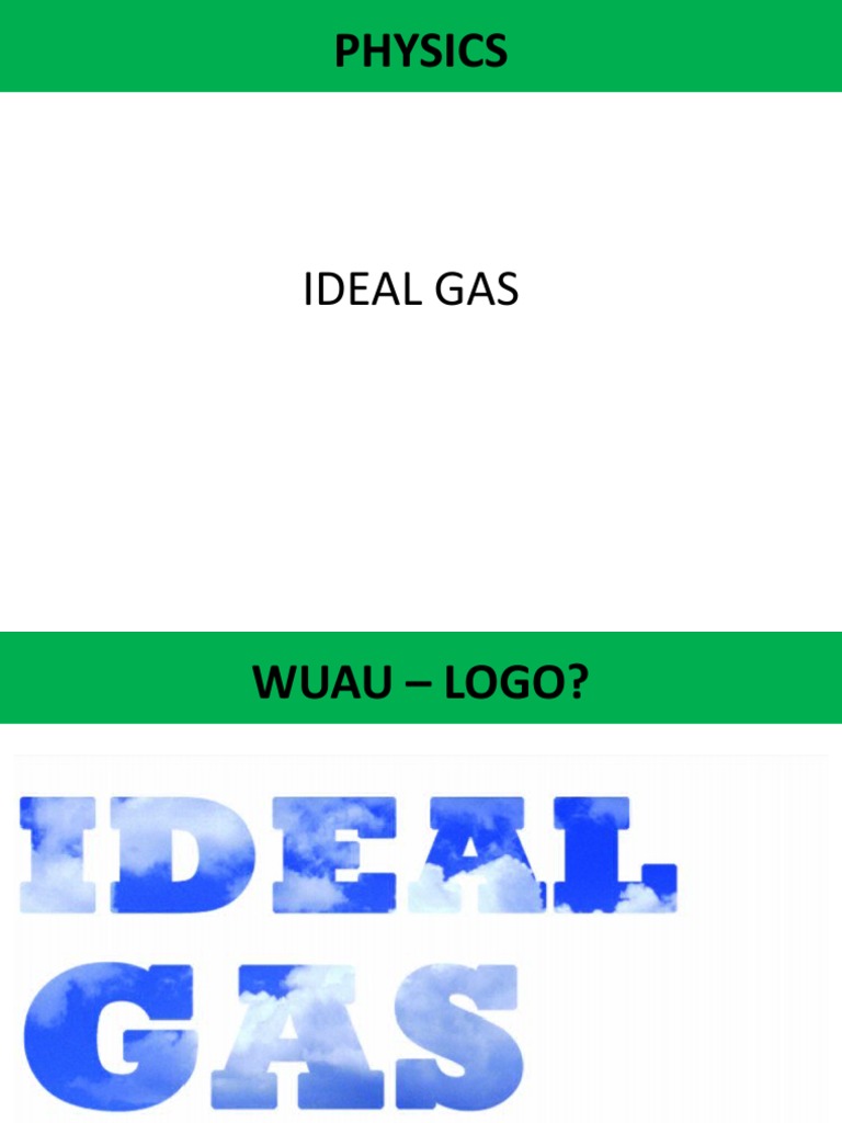 Physics - Ideal Gas - Lesson | PDF | Gases | Mole (Unit)