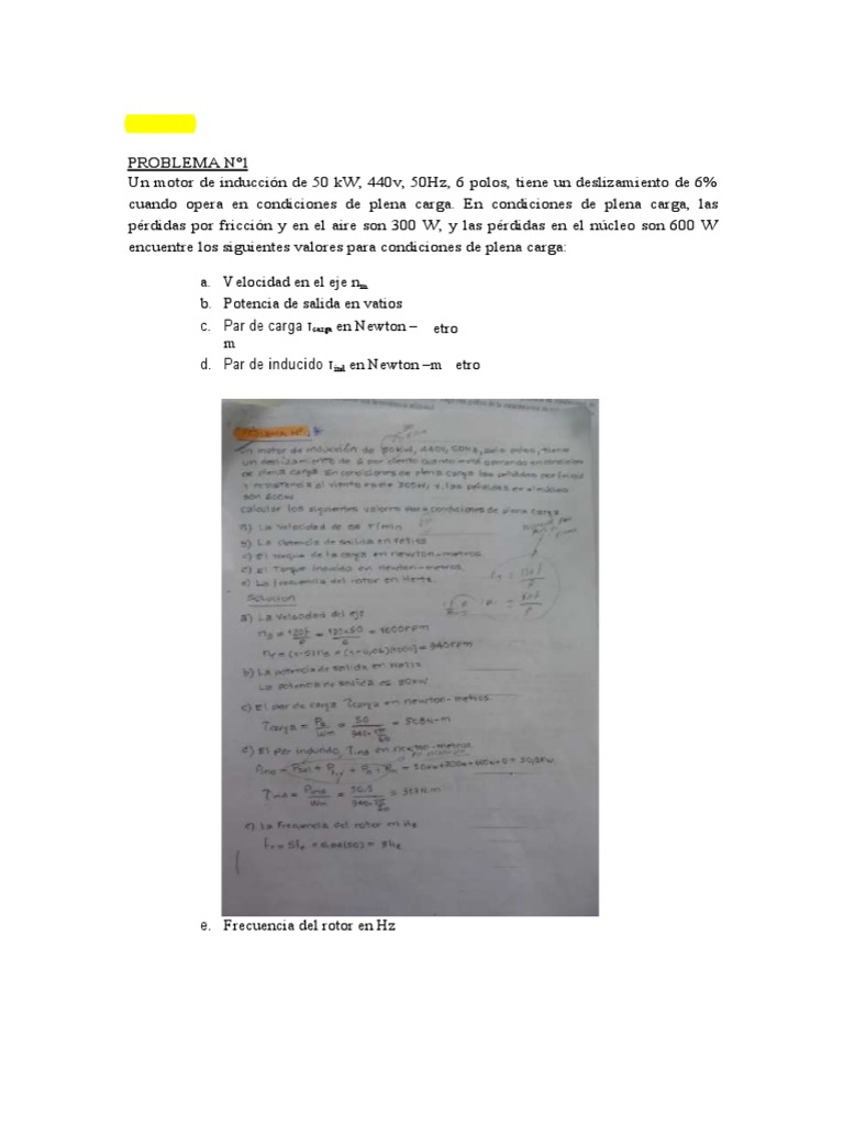PDF Problemas Resueltos de Maquinas Electricas Profesor Francopdf | PDF | Inductor | Cantidades ...