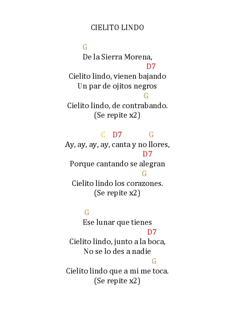 Cielito Lindo | PDF