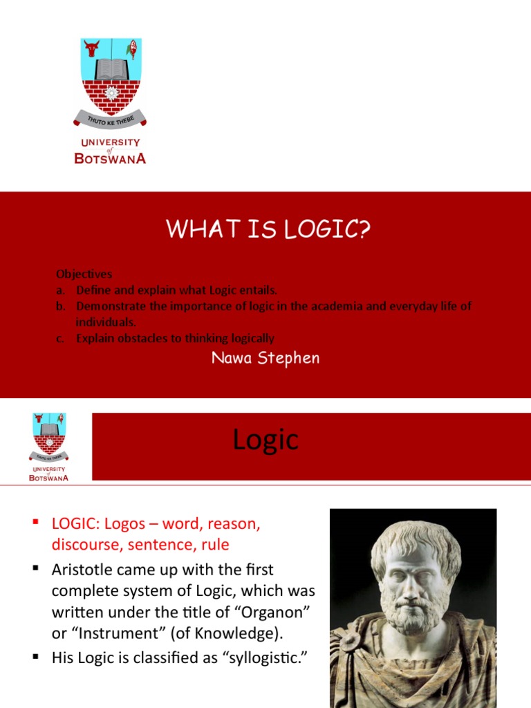 Slide 2 What Is Logic PDF Logic Reason