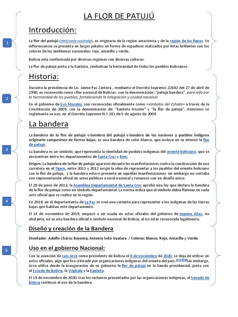 LA FLOR DE PATUJÚ | PDF | Comunidad andina | América del Sur