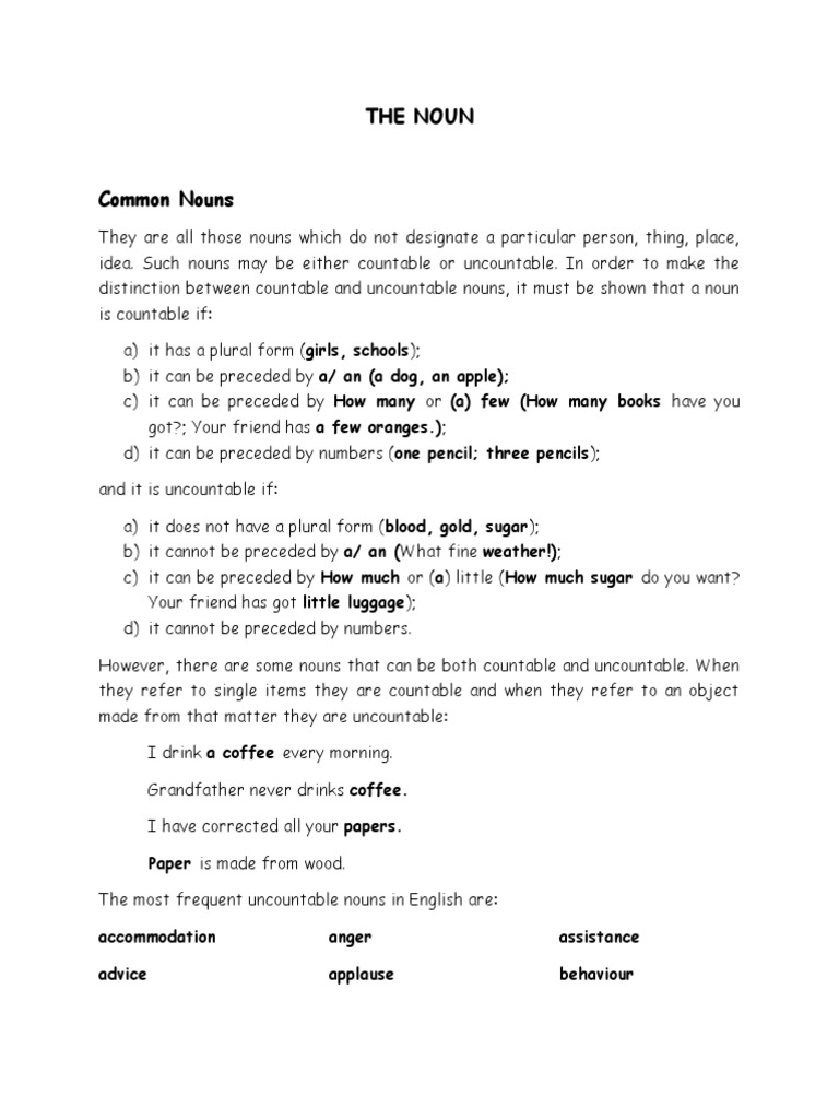 The Noun: Paper Is Made From Wood | PDF | Plural | Noun