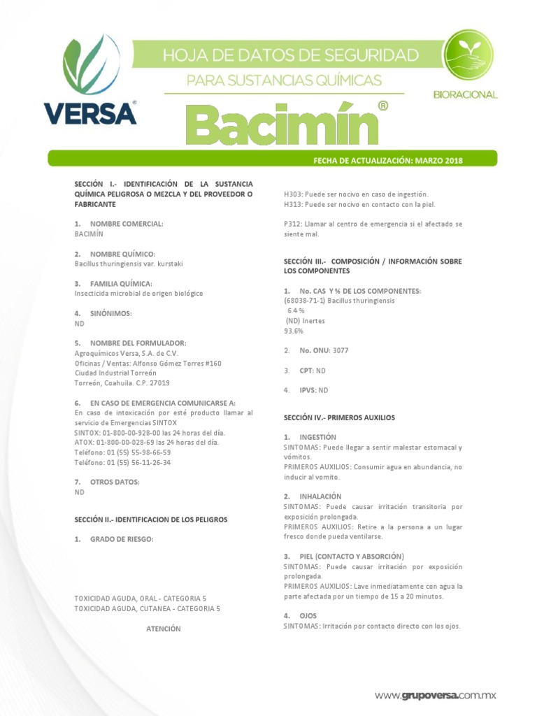 H.S. Bacimin | PDF | Residuos | Agua