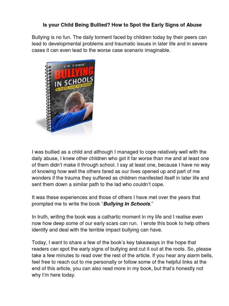 Bullying in Schools | PDF | Bullying | Behavioural Sciences