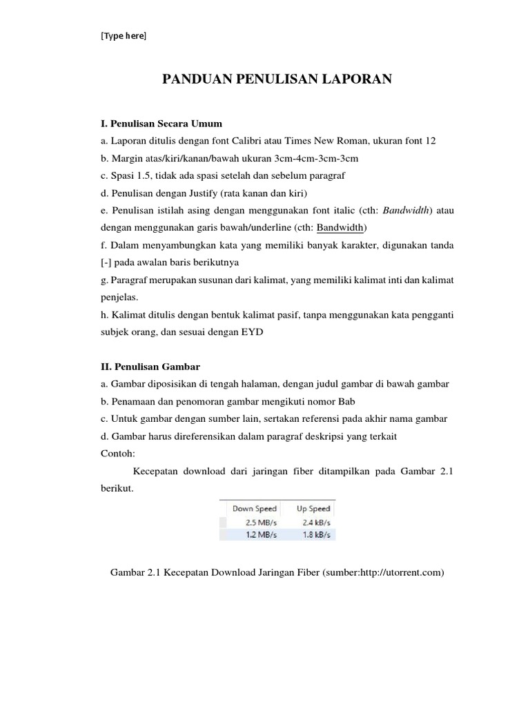 Sop Penulisan Laporan Praktikum | PDF