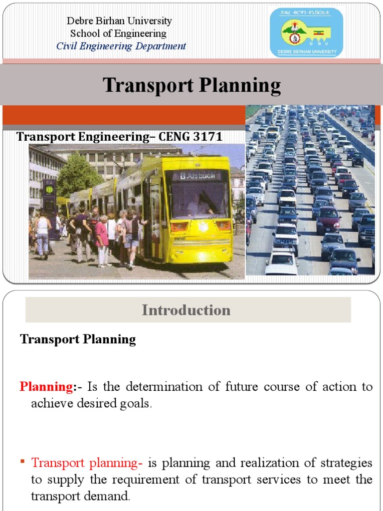 Urban Transportation Planning Overview | PDF | Sampling (Statistics ...