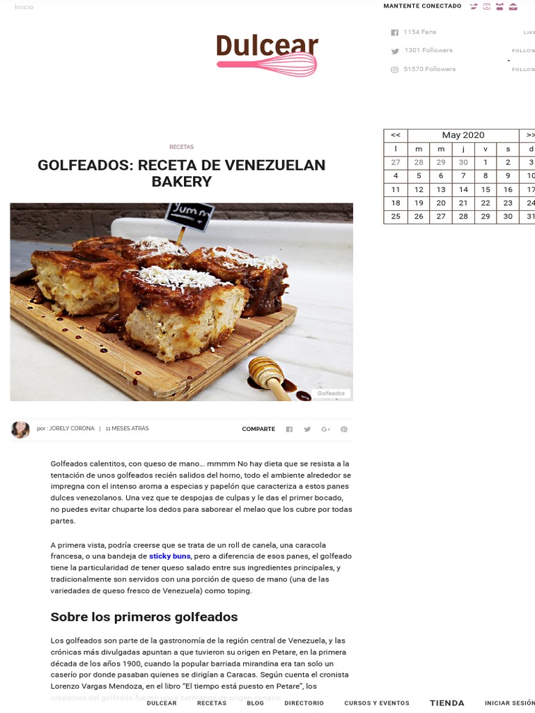 Golfeados - Receta de Venezuelan Bakery - Dulcear | PDF | Queso | Alimentos