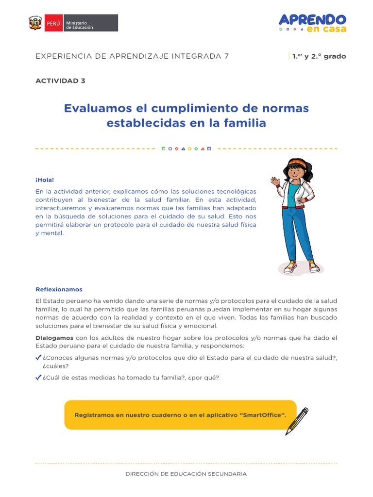 Exp7 Secundaria 1y2 Exploramosyaprendemos Act03 | PDF | Aprendizaje | Lavado de manos
